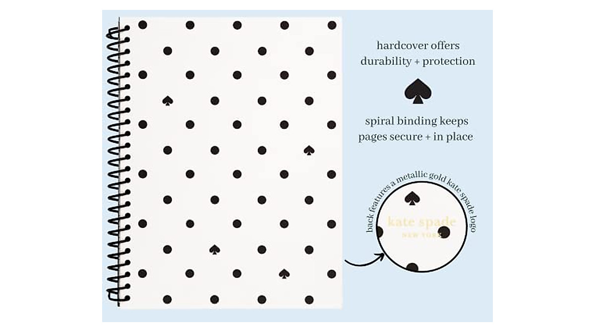 Kate Spade Mini Spiral Notebook - Stylish & Durable for On-the-Go Notes