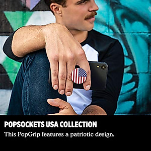 ​​​​PopSockets Phone Grip with Expanding Kickstand, PopSockets for Phone - American Flag