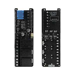LILYGO T-SimHat Expansion Board with CAN RS485 3-Way Relay DHT11 INA219 QMI8658 Compatible with T-SIM7000G TTGO Development Board (Pin Solder Version)