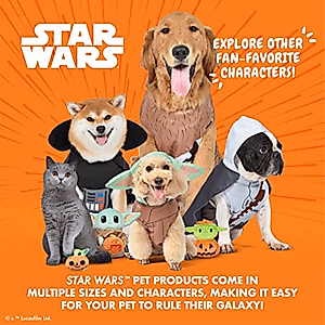 Star Wars: Darth Vader Halloween 2022 Pet Costume -Small - |Star Wars Halloween Costumes for Dogs, Funny Dog Costumes | Officially Licensed Star Wars Dog Halloween Costume, Black (FF14744-22)
