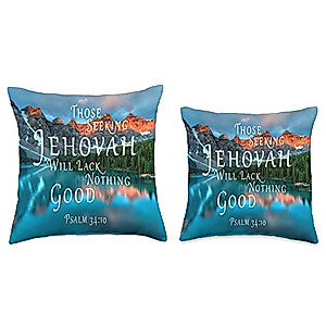 Jehovah Witnesses Gifts Pioneer Gifts JW Gift Shop Jehovah's Witness 2022 Year Text ORG JW Throw Pillow, 18x18, Multicolor