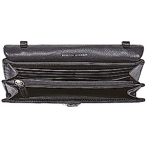 Rebecca Minkoff womens Edie on Chain Wallet, Black, One Size US