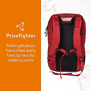 Mystery Ranch PrizeFighter Daypack - Travel and Hiking Backpack, Cherry, 21L