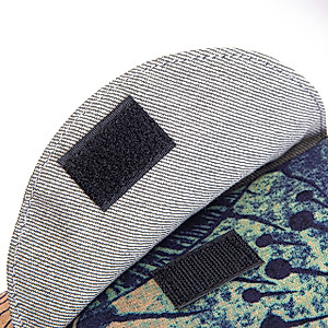 OPQRSTU Women's Retro Small Size Canvas Shoulder Bag Hippie Boho Crossbody Handbag (khaki)