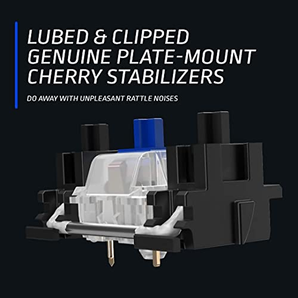 Mountain Everest 60 Compact RGB Gaming Keyboard - with Lubricated Hot-Swappable Mechanical Contacts and More Encore - US ANSI (Everest 60 | Touch 55, Quartz B)