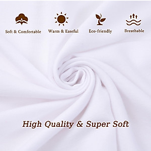 vimate Pashmina Shawls and Wraps, Women White Bridesmaid Pashmina Scarfs and Shawls for Wedding Bridal(White)