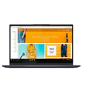 2022 LENOVO Yoga 7i 2-in-1 360° 15.6" Touch Screen Laptop, Intel Evo Platform Core i5 1135G7, 8GB RAM, 256GB PCIe SSD, Intel Iris Xe Graphics, Backlit Keyboard, Win 11, Slate Grey, 32GB USB Card