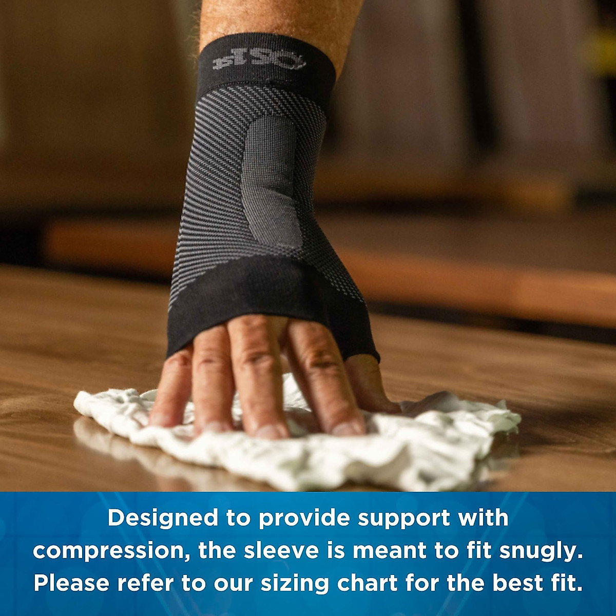 OrthoSleeve Newly Redesigned Patented WS6 Compression Orthopedic Brace - Compression Wrist Sleeve for Boosting, Pain Relief, Arthritis, Carpal Tunnel