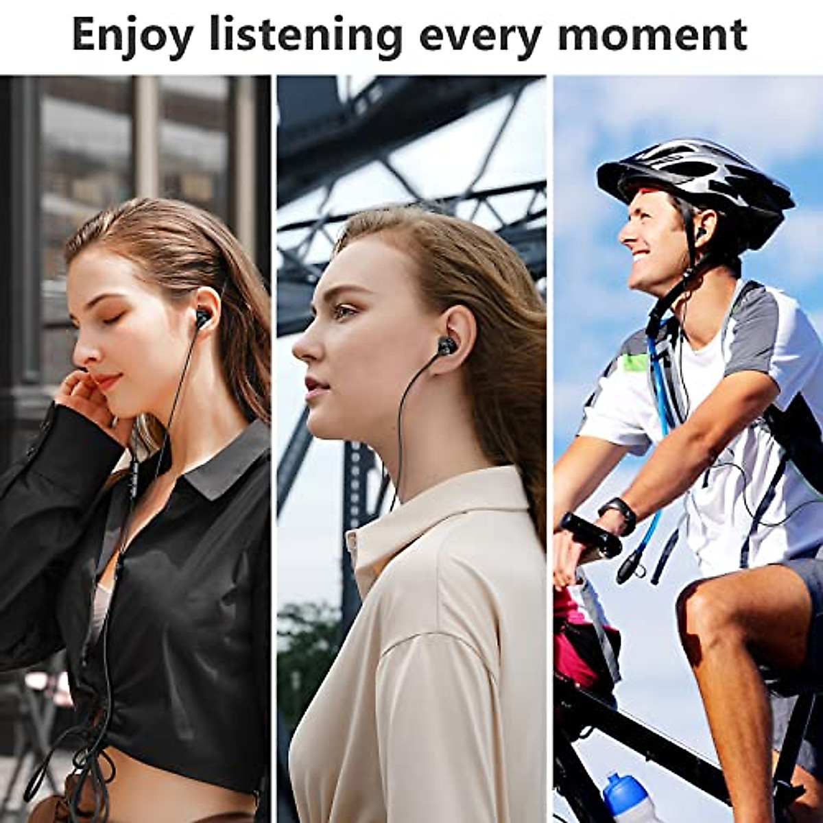 USB C Earphone Type-C Earbuds for Samsung Galaxy S22 Ultra Wired Earbuds Hi-Res Audio Headphone Noise Isolation Deep Bass Stereo Sound Headset with Mic Volume Control for Galaxy S22 S21 FE Black