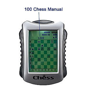 Lyght Handheld Electronic Chess Game, 20 Levels, 100 Built-in Chess Records, Built-in Connect Four and Checker Game,