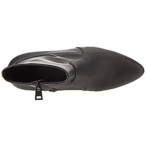 Amazon Essentials Women's Fitted Stretch Heel Boot, Black Shine, 7.5