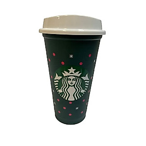 Starbucks Reusable Color Changing 6 Hot Cups - Limited Edition Holiday & Christmas Gift Hot Cups With Lids - 16 Ounces - (Pack of 6)