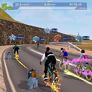 Jacfit Jbike Exercise Bike Sensor, Free Multiplayer Online Indoor Cycling Workout.