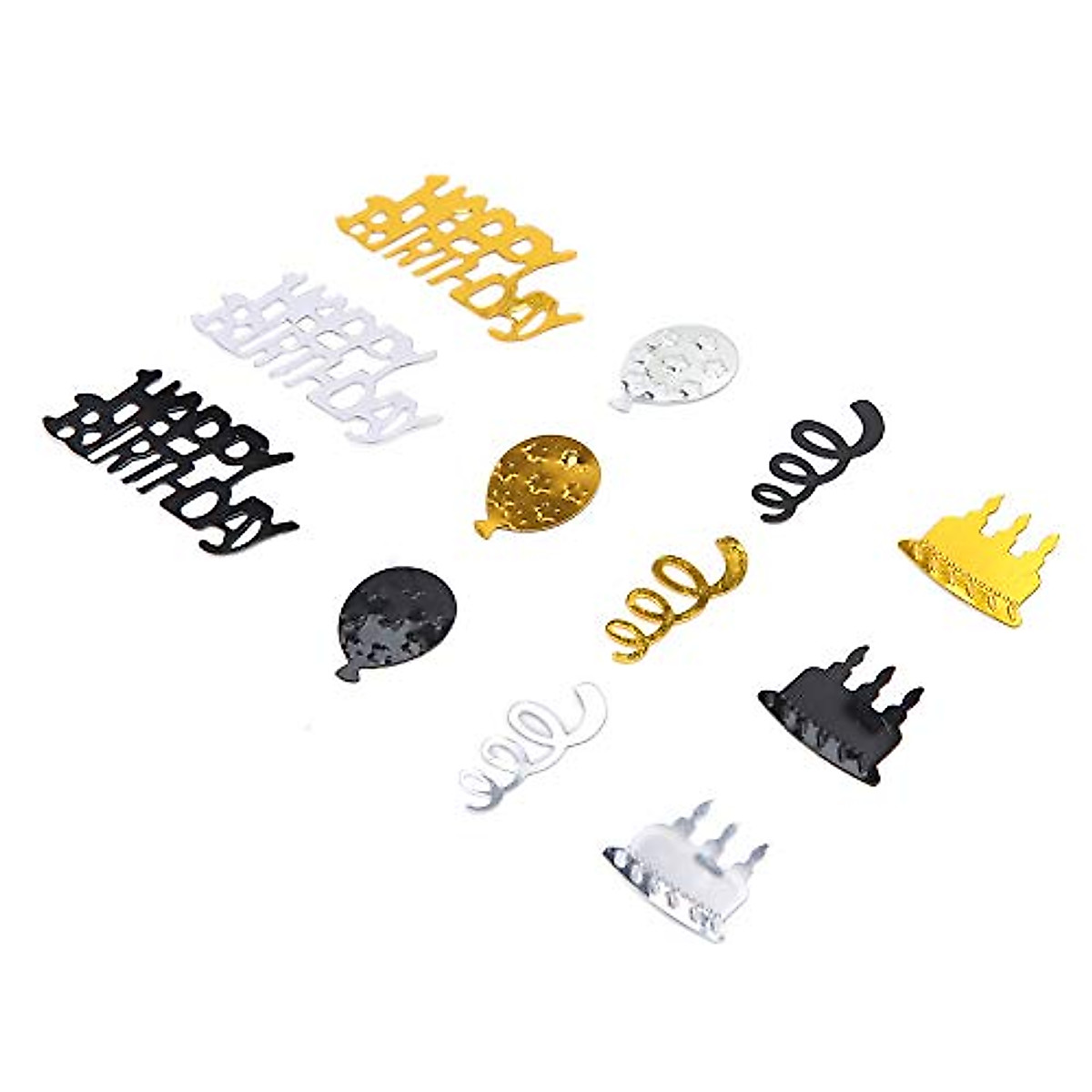 Sempoda 1 Bag Confetti,Acrylic Balloons Stars Ribbons Shape Birthday Wedding Decoration,Table Scatter Confetti Decorations for Birthday Party, Baby Shower,DIY Arts and Crafting