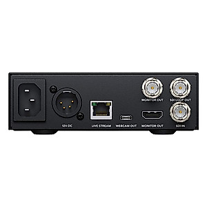 Blackmagic Design Web Presenter HD Bundle with Power Cord and HDMI Cable with Ethernet, 3 Feet