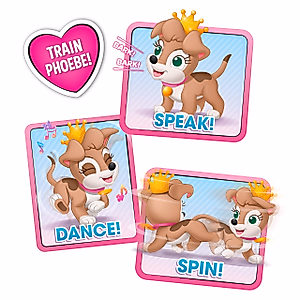 Disney Junior Minnie Mouse Party & Play Pup Feature Plush, Officially Licensed Kids Toys for Ages 3 Up by Just Play