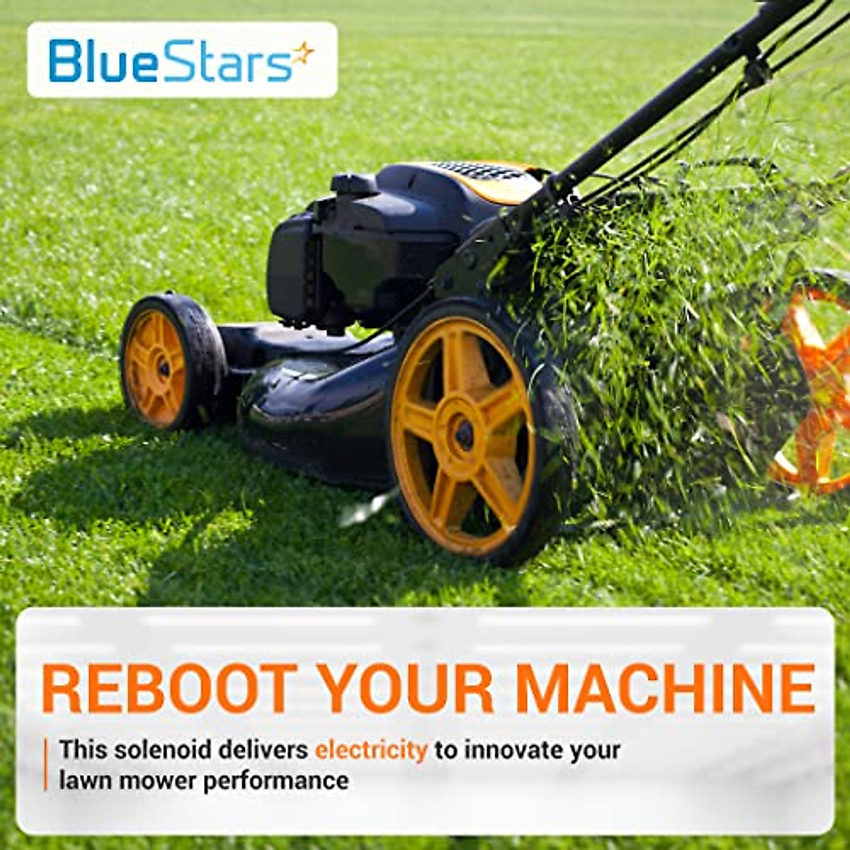 BlueStars 4-Pole 146154 145673 Starter Solenoid for Craftsman LT1000 Poulan Husqvarna Lawn Mower 2654 532146154 178861 168327 168327 1685290 1686981 73233 109081X