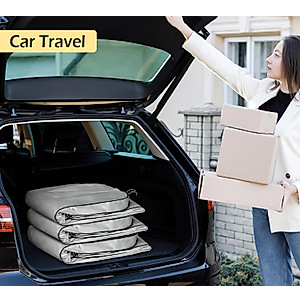 MISSLO 4" Gusseted Garment Bags for Hanging Clothes 65" Dress Bags for Gowns Long Waterproof Dress Cover for Closet Hanging Clothes Storage Bag, 3 Packs