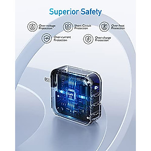 USB C Wall Charger, 140W PD 3.1 PPS 3-Port GaN III Fast Charger Type C Charging Station Foldable Power Adapter Travel Charger Block Compatible w/MacBook, Laptop, iPad, iPhone, Samsung and More-Black