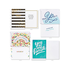 American Greetings Deluxe Birthday Card Assortment, Bright & Cheerful (40-Count)