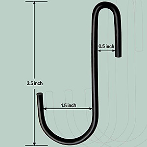 12pcs s-Hooks Hooks for Hanging Metal Hooks for Hanging Plants Stainless Steel s Hooks s Shaped Hooks Clothes Racks for Hanging Clothes Wall Hooks for Hanging.