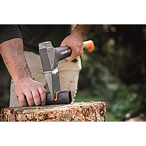 Fiskars XSharp Axe and Knife Sharpener, Ceramic sharpening stone/Fiberglass reinforced plastic case, Black/Orange, 1000601