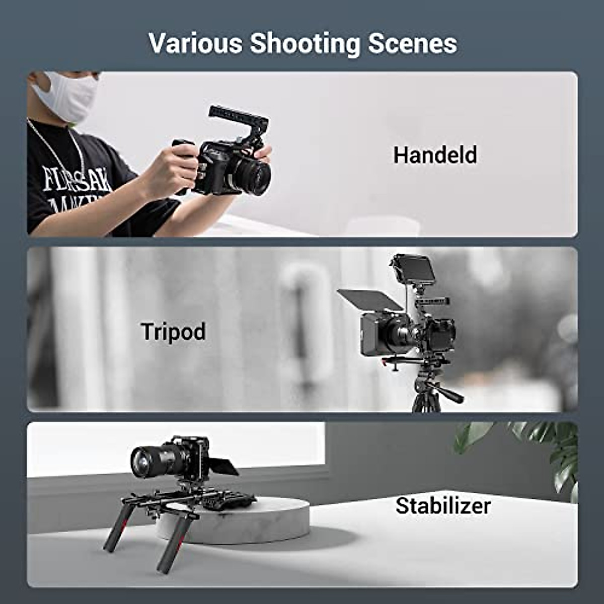 SmallRig Camera Cage for Canon R, Built-in Cold Shoe and Anti-Twist Design Cage CCC2803