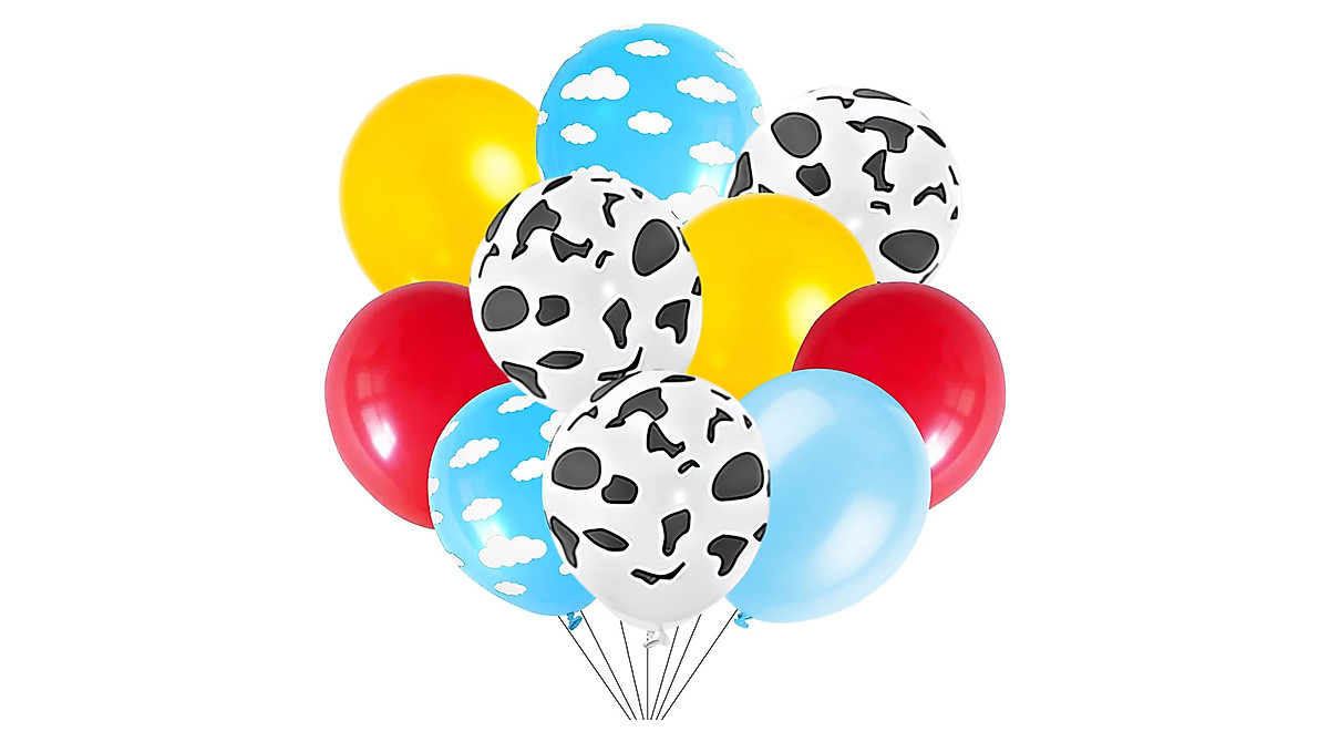 Cow Pattern Balloons Kit for Kids Party - 60 Pcs