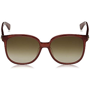 Kate Spade New York Unisex Alianna/g/s Sunglasses, 9R6/HA Salmon, 56, 9r6/Ha Salmon