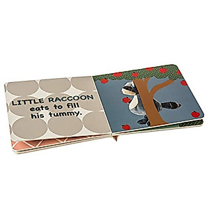 Mary Meyer Leika Baby Board Book 6 x 6 Inches, Little Raccoon