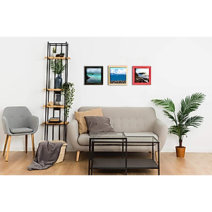 Rustic Wooden Poster Picture Frame 16x20 - Natural Solid Eco Distressed Wood for Wall Mounting Photo Frame - Charcoal