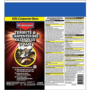 BioAdvanced Termite and Carpenter Bee Killer Plus, Foam, 18 oz