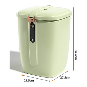 Fenteer Rice Storage Container, Food Grain Box Bin Dispenser Bucket, Leakproof Lid Rice Grain Bucket, Cereal Flour Bin for Dry Food, for 15KG