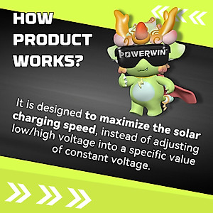 POWERWIN 50A MPPT Solar Charge Controller 12V 24V Solar Panel Battery Intelligent Regulator Dual USB with LCD Display Suitable for LiFePO4 Battery