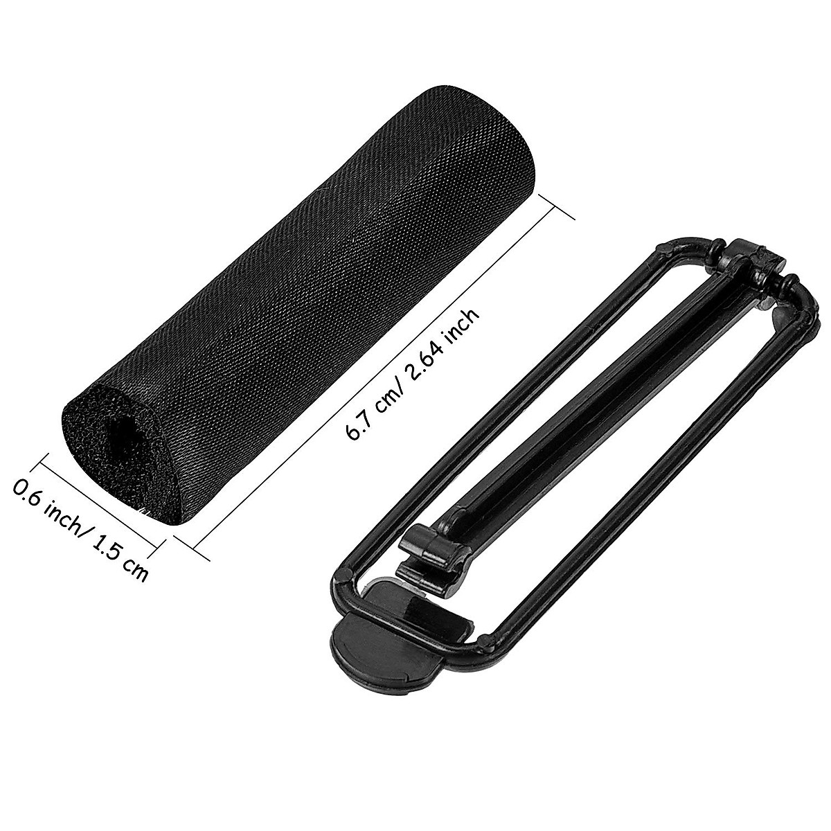 WILLBOND 40 Pieces Satin Hair Rollers - Sponge Curlers for Soft Waves, Flexible Styling, Black Hair and Hairdressing