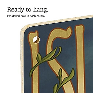 Lantern Press 6x9 Inch Wood Sign, Ready to Hang Wall Decor, Islamorada, Florida Keys, Mermaid