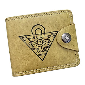 yehert Anime Brown Wallet Cosplay 10 Slots Bifold Wallet Card Holder Purse