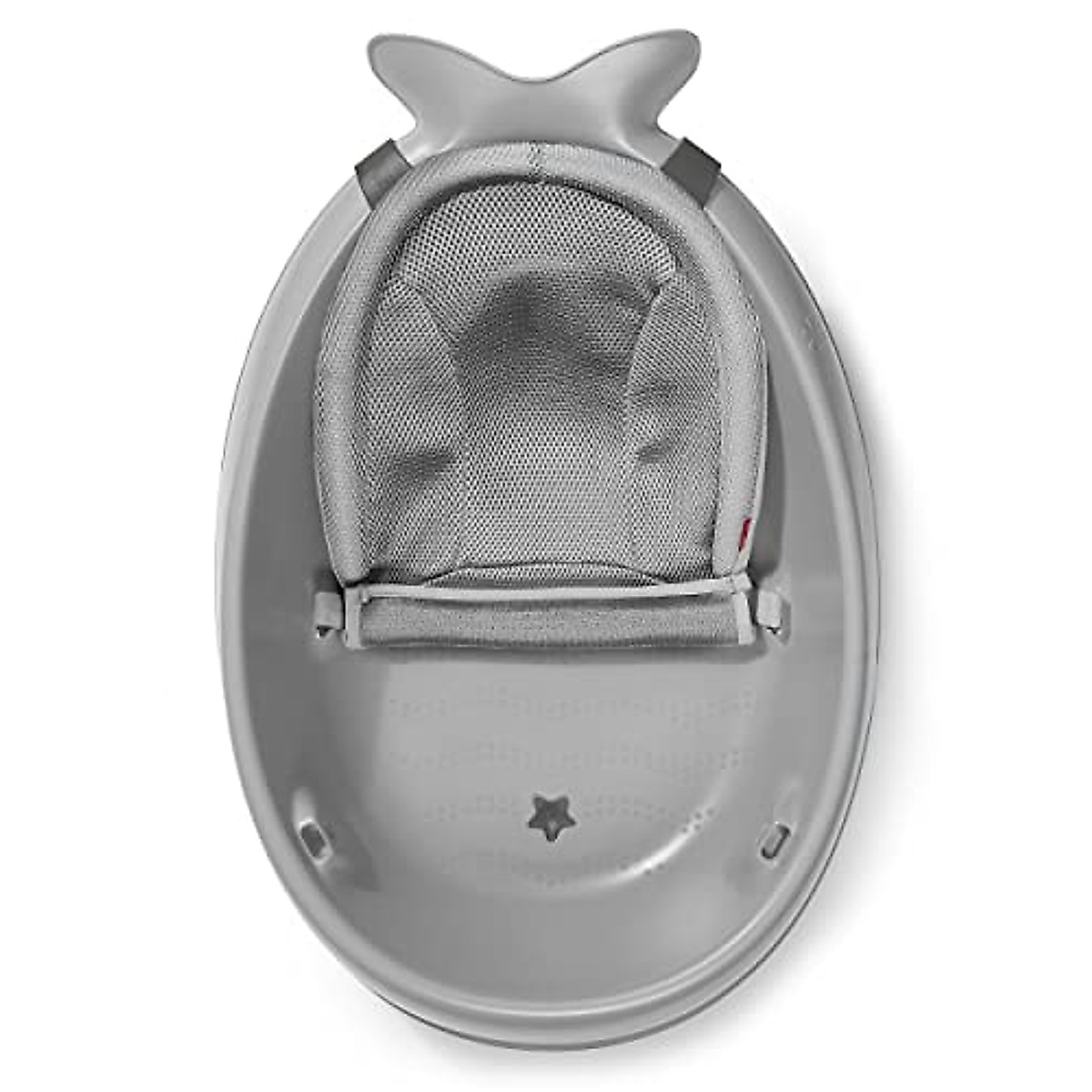 Skip Hop Baby Bath Tub, 3-Stage Smart Sling Tub, Moby, Grey