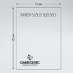 Prime Board Game Sleeves | Pack of 50 Extra-Clear Sleeves | 66 by 91 mm Card Sleeves Optimized for Use with Standard Card Games | Premium Card Protection | FFG Gray Color Code | Made by Gamegenic