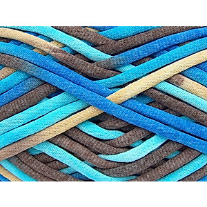 250 gr ICE YARNS Tube Cotton Jumbo Color (40% Cotton) Yarn Blue Shades Brown Shades Cream