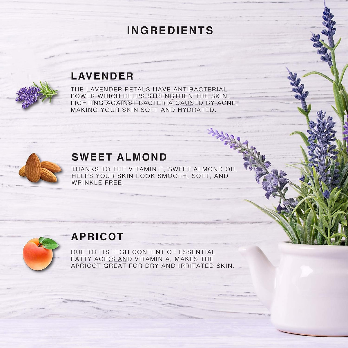 BEAUTE DE PROVENCE Lavender Multi-Use Oil for Face, Body and Hair - Organic Blend of Apricot, Vitamin E, Fractionated Coconut and Sweet Almond Oil Moisturizer for Dry Skin, Scalp and Nails - 4 Fl Oz