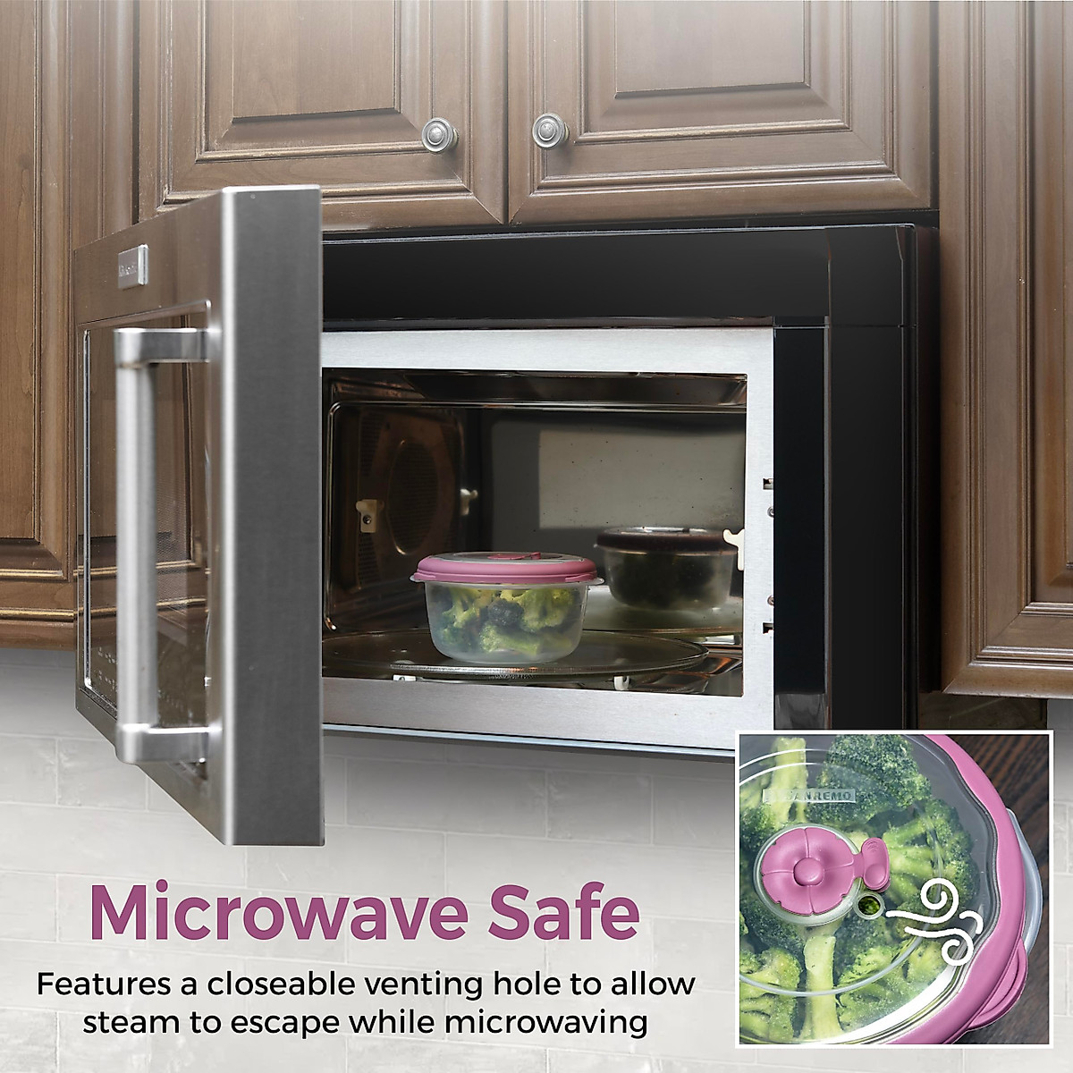 Tribello Plastic Freezer Food Storage Container with Lids Microwave/Dishwasher Safe Steam Vent/Air-Tight Lid Square Large 67 Oz 2-Pack 8.3-Cup