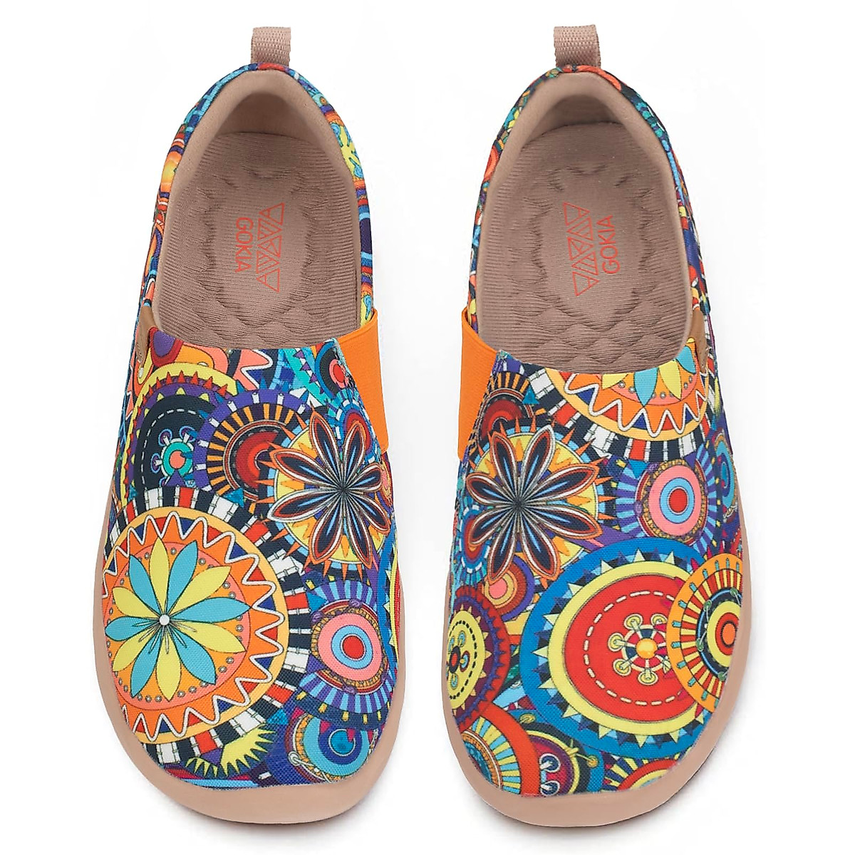 GOKIA Women's Galsang E3650 Walking Travel Shoes(Paisley, US-Size 10)