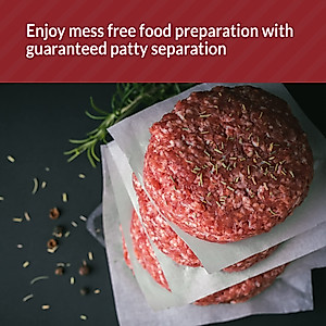 (1100 Pack) Reli. Hamburger Patty Paper (4.75" x 5",Square) | Wax Paper Squares | Food Grade Patty Paper, Parchment Paper Sheets | Non-Stick Paper for Burger Press, Deli/Butcher Meat, Resturant-Grade