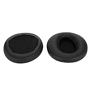 2pcs Replacement Ear Pad Cushion for Sony MDR-10RBT MDR-10RNC MDR-10R Earphone Headset (Black)