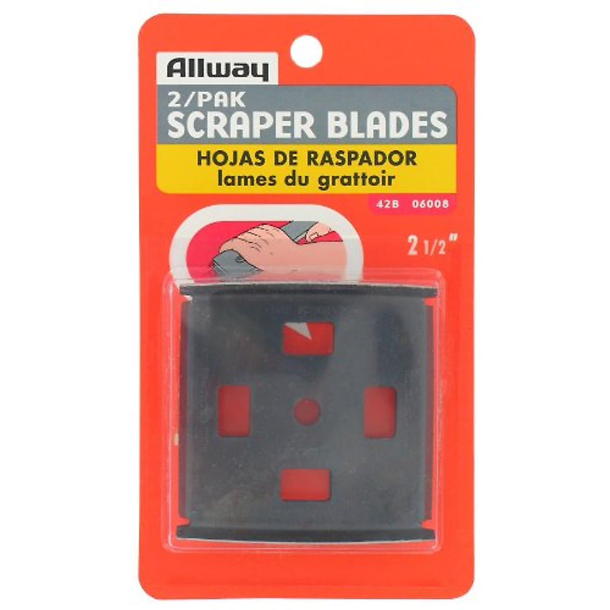 Allway Tools 2-1/2-Inch 4-Edge Wood Scraper Blade