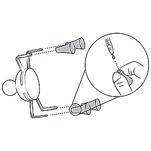 RAM Mounts X-Grip Rubber Cap 4-Pack Replacement RAP-UN-CAP-4U (Black)