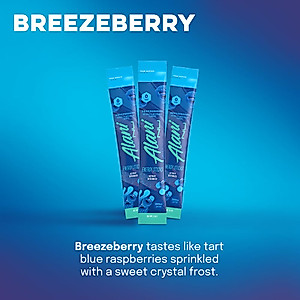 Alani Nu BREEZEBERRY Energy Sticks | Energy Drink Powder | 200mg Caffeine | Pre Workout Performance with Antioxidants | On-The-Go Drink Mix | Biotin, B Vitamins | Zero Sugar | 5 Calories | 10 Pack