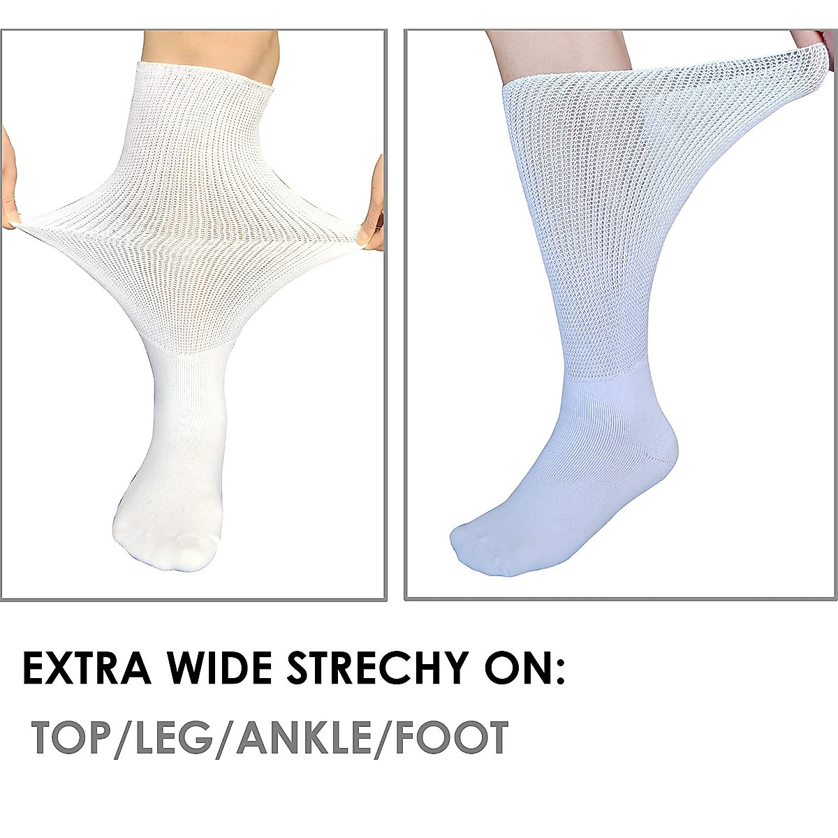 CIRZUEX 2 Pairs Replacement Sock for Air cast Walking Boot Walker Brace - Air Cam Walkers Fracture Boot Orthopedics Socks Cast Boot Sock 2 Pairs