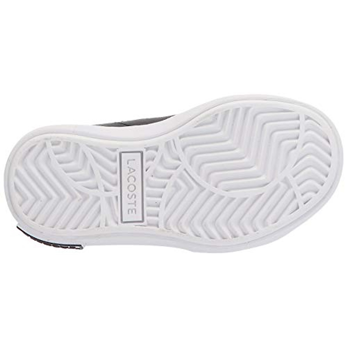 Lacoste Unisex-Child Powercourt Sneaker, Black/White, 8 Toddler